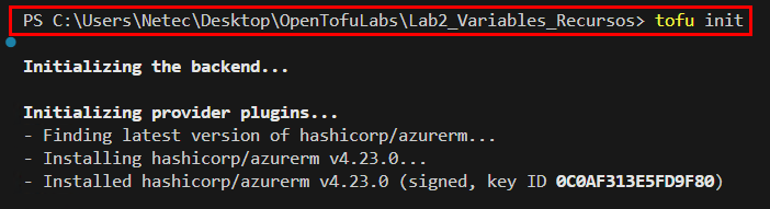 Práctica 2. Creación de variables, salidas y recursos en OpenTofu | OPE_TOF_EES